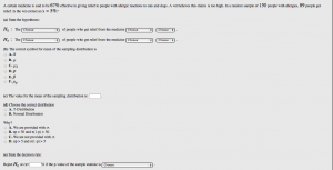 WeBWorK Questions for Introduction to Statistics